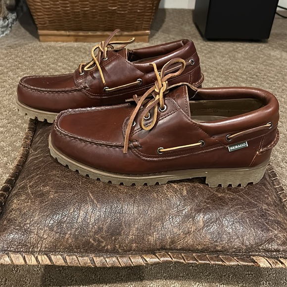 Sebago | Shoes | Nwot Sebago Mens Ranger Waxy Brown Leather Boat Shoes ...